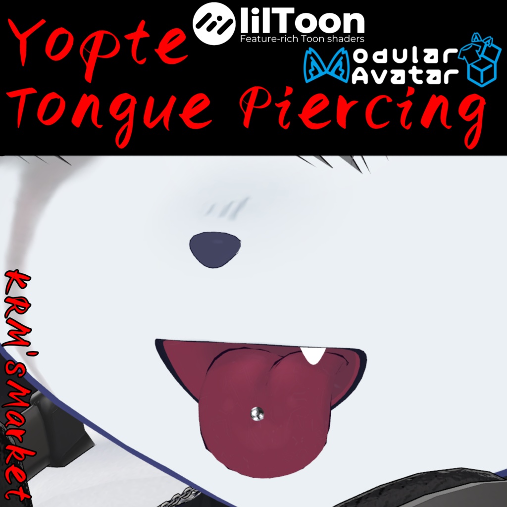 半額セール中‼！MA対応 Yopte Tongue piercing - KRM'sMarket - BOOTH
