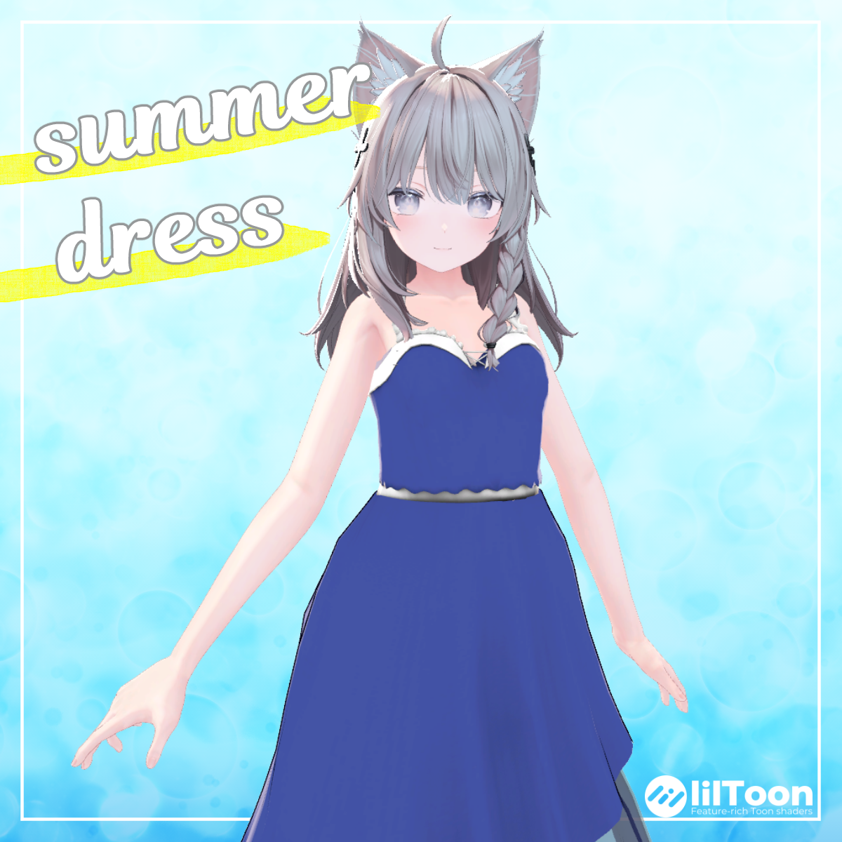 『セール中‼』【しなの対応】Summer Dress【VRChat向け衣装モデル】 - ぴょんマート - BOOTH