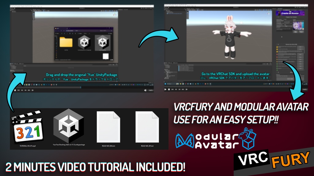 [ VRChat ] ユエ | フェイストラッキング アドオン - Echo_DNG - BOOTH