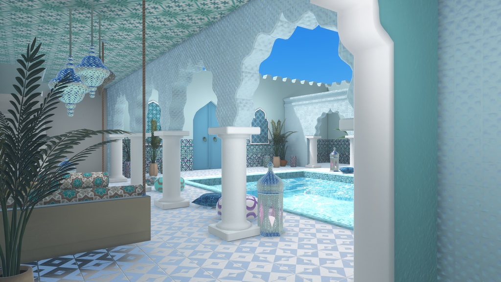 【World】Moroccan Pool House - La Fille - BOOTH