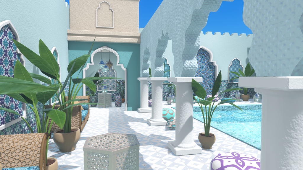 【World】Moroccan Pool House - La Fille - BOOTH