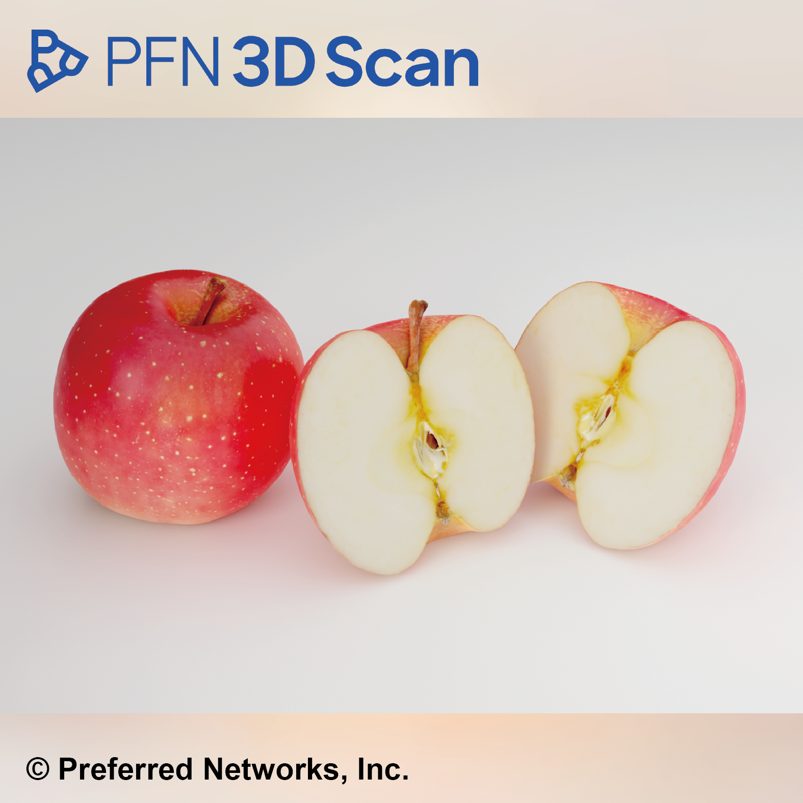 【PFN 3D Scan】赤りんご（3点セット） - PFN 3D Scan 公式 - BOOTH