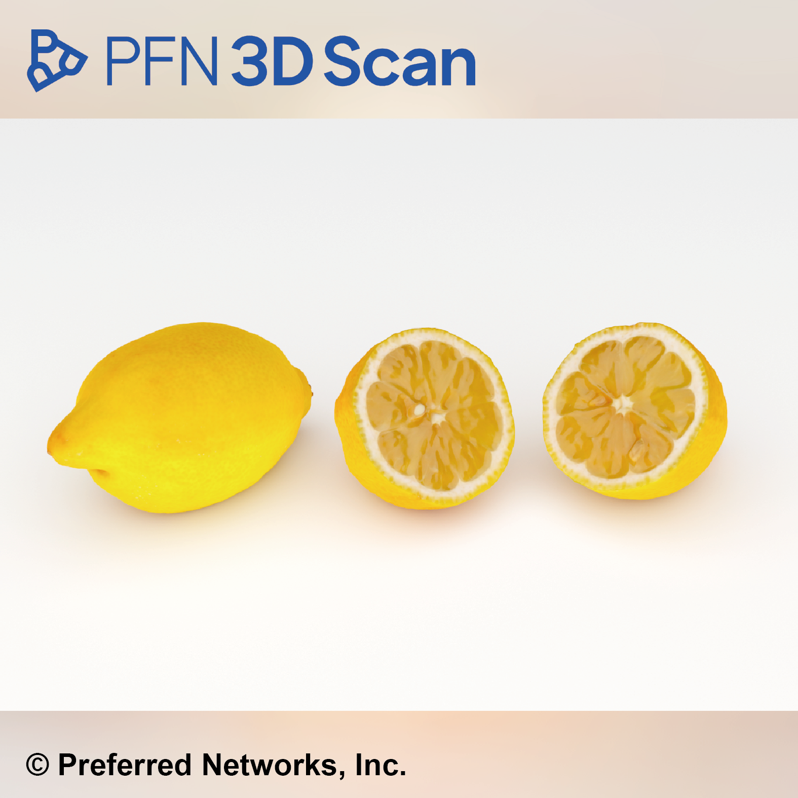 【PFN 3D Scan】レモン（3点セット） - PFN 3D Scan 公式 - BOOTH