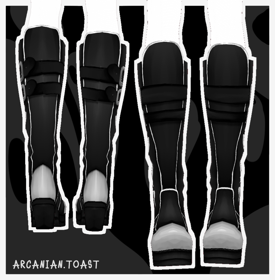 Goth Boots - arcaniantoast - BOOTH
