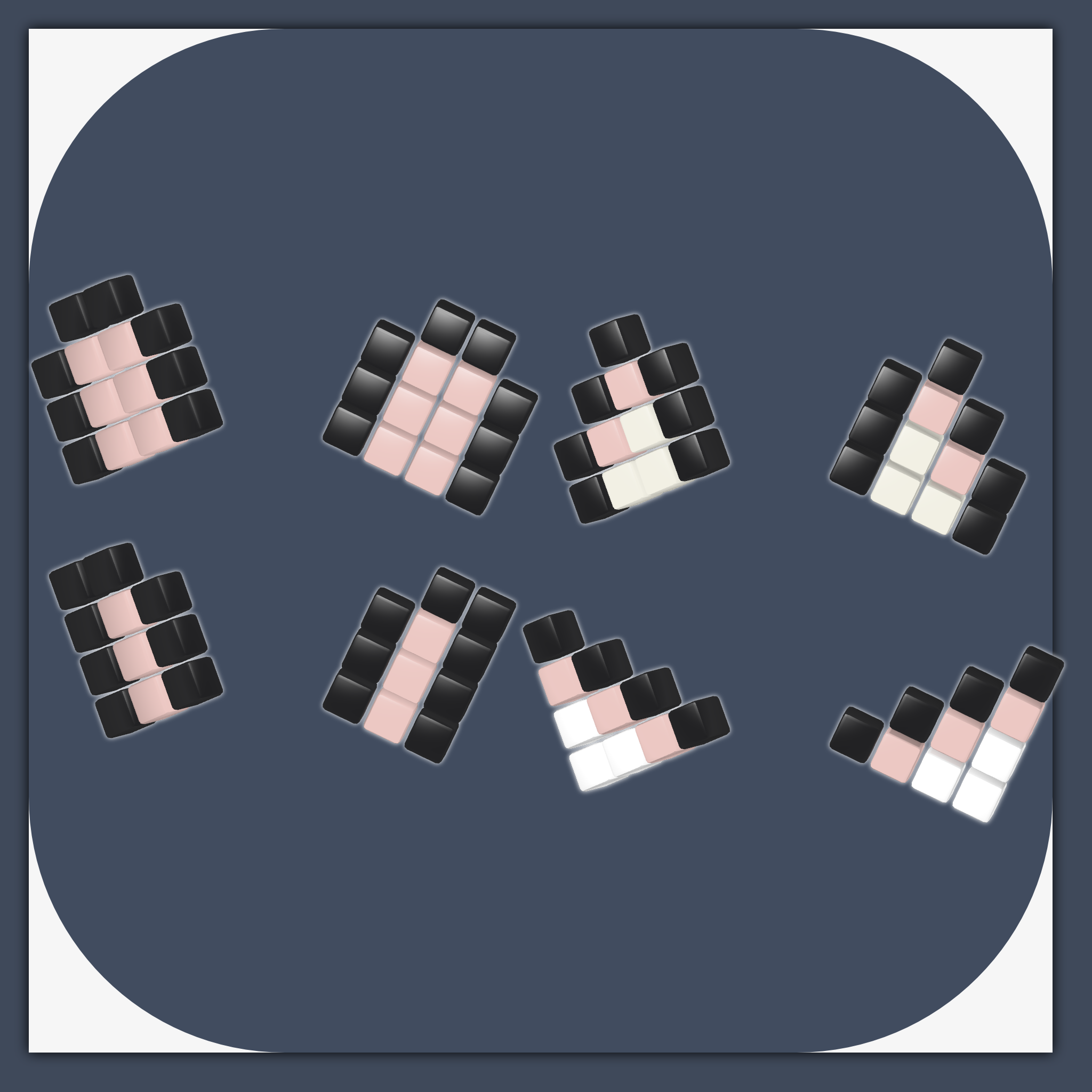 【VRChat想定】キューブケモミミ【3アバター対応Prefab有】 - NBB - BOOTH