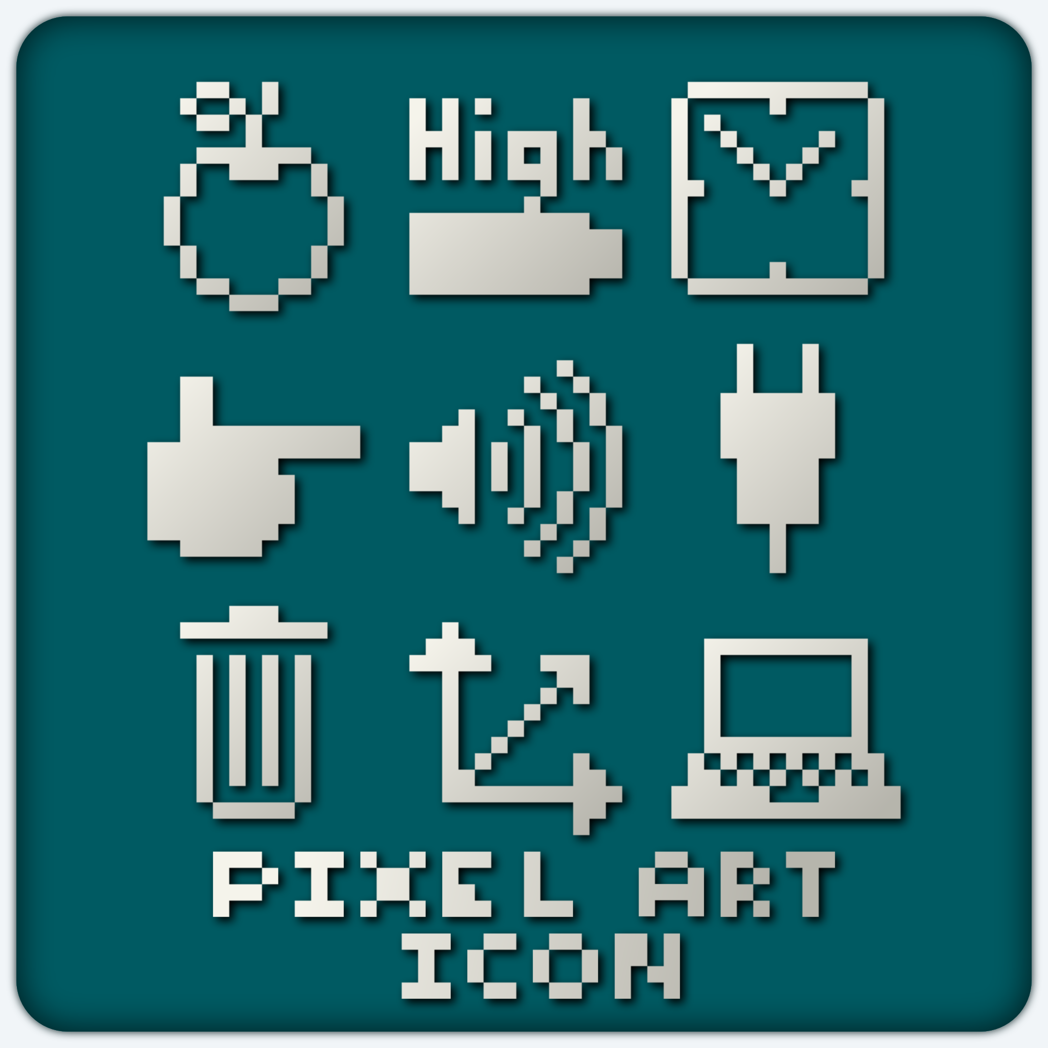 【VRChat想定】VRChat Expressions Menu想定ドット絵アイコンVol.1【110種類】 - NBB - BOOTH