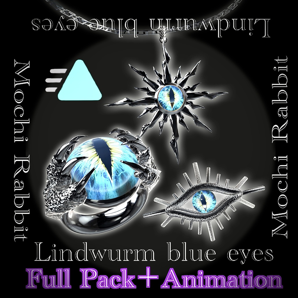 【Full Pack】Lindwurm blue eyes＋Animation - #MochiRabbit /もちうさぎ - BOOTH