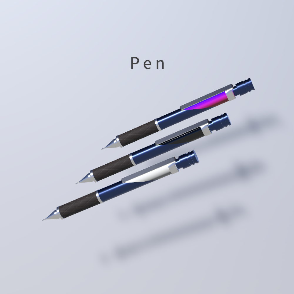 【無料QvPen差し替えモデル】Metal mechanical QvPen & Wood stand - ふあにあーしょっぷ - BOOTH