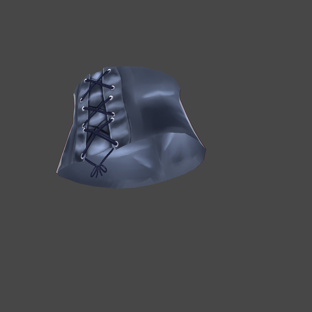 Vroid leather corset belt - nea-agi - BOOTH