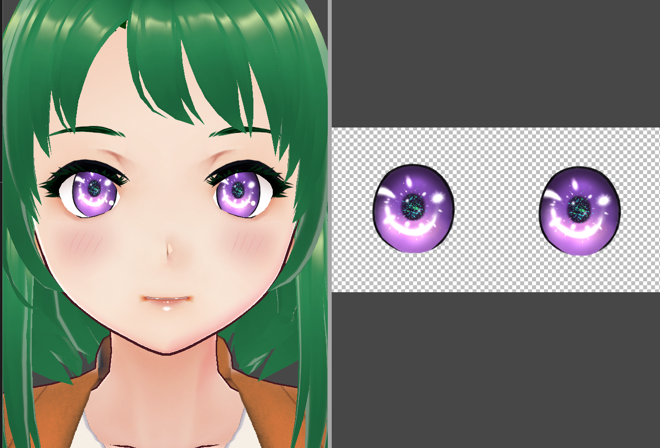 Purple Sparkle Eye Texture - ladyruin - BOOTH