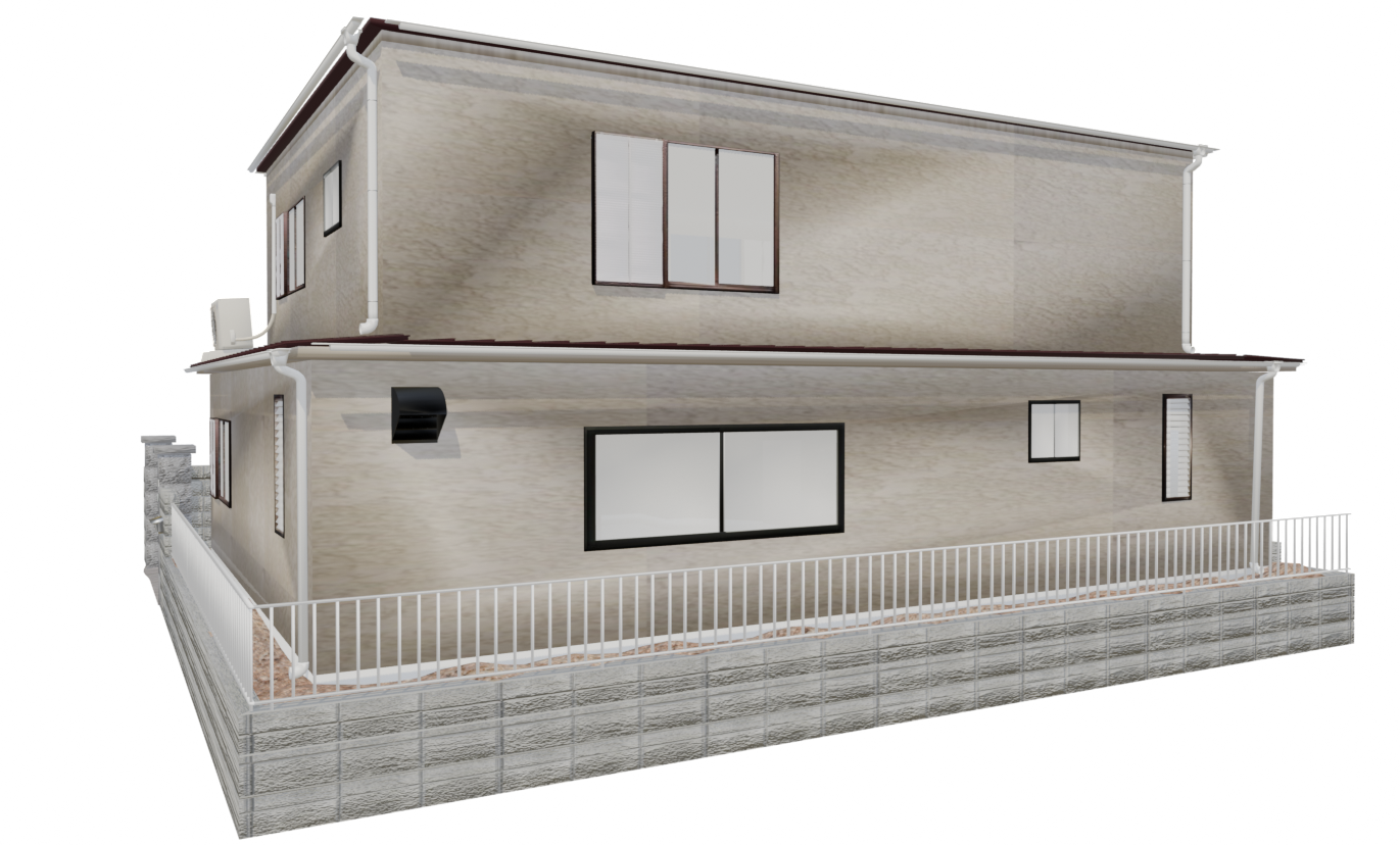 【3Dアセット】日本の戸建て住宅02-Japanese Detached House 3D Model｜ゲーム製作や映像制作用に ...