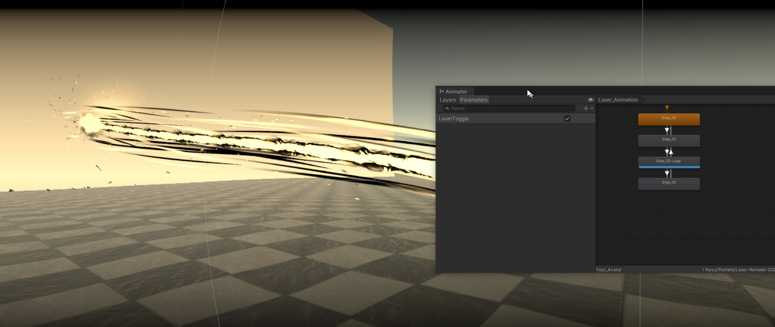 【VRChat/Unity】 Laser Animation - Reworked 2023 - NayuWorks - BOOTH