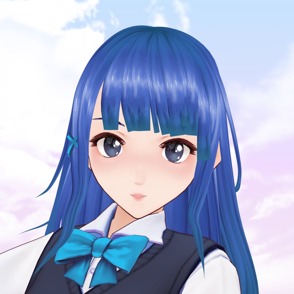 [Free/無料] VRoid hair texture - watercolor ombre - 3 colors / Texture ...