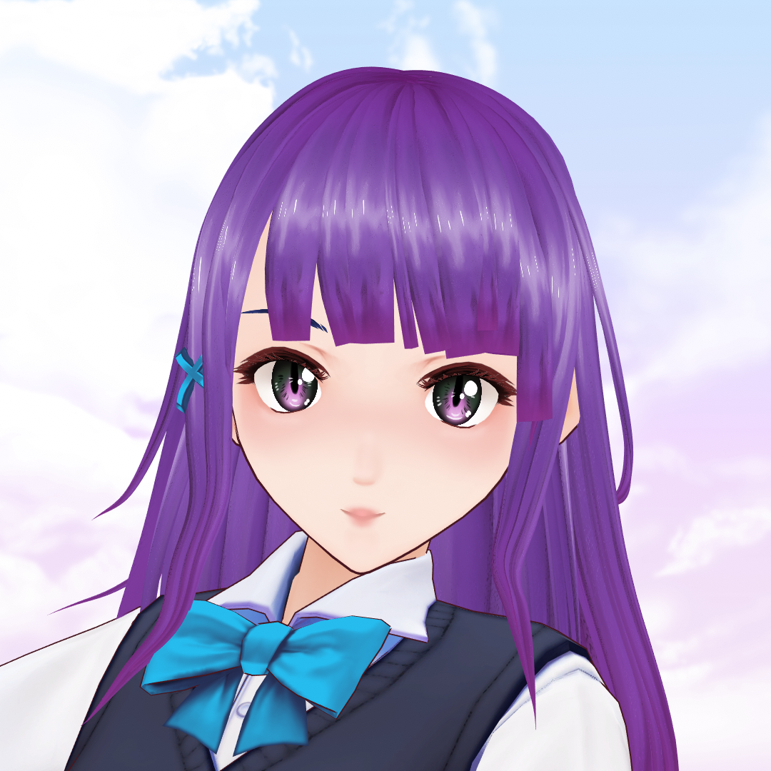 [Free/無料] VRoid hair texture - watercolor ombre - 3 colors / Texture ...