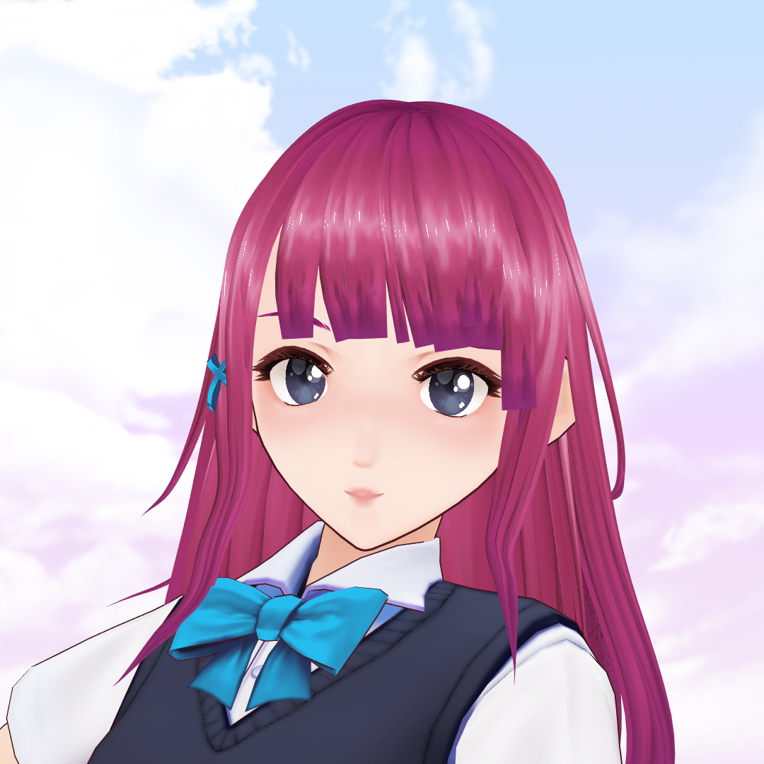 [Free/無料] VRoid hair texture - watercolor ombre - 3 colors / Texture ...