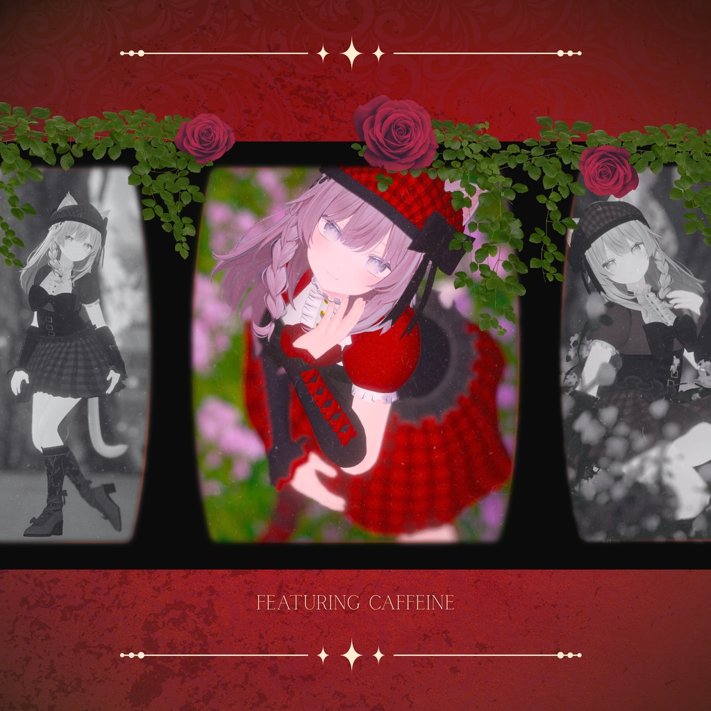 [シナノ・ルミナ・ラシュシャ用の衣装♡] VRChat Lolita Outfit Crimson Serenade for Shinano ...