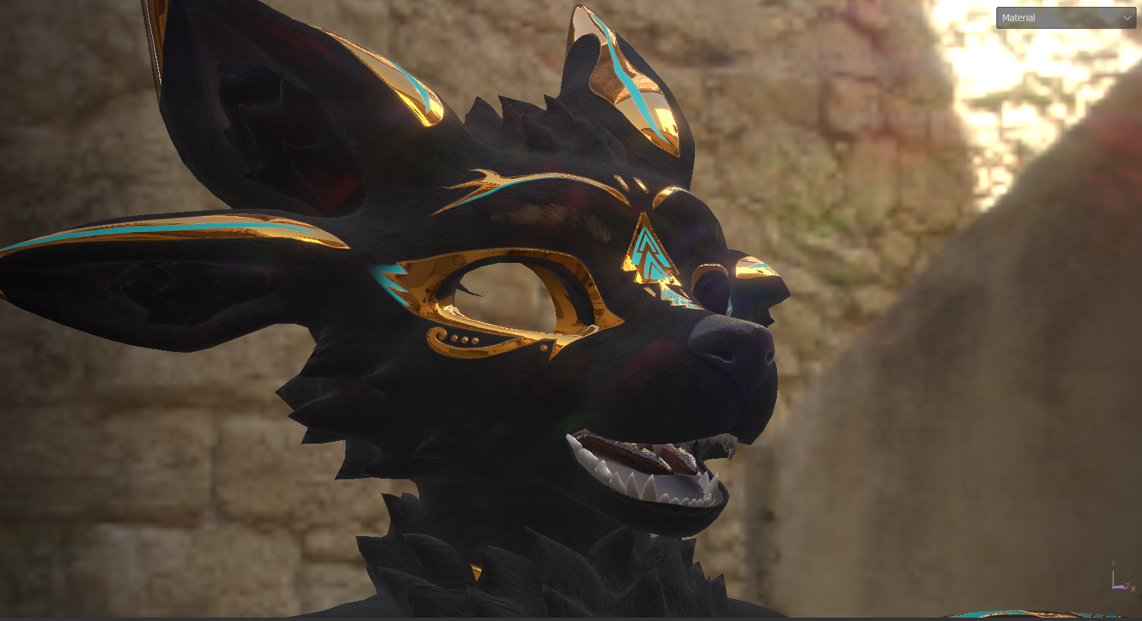 Deuzear Anubian Texture FREE (VRChat,Audiolink,Emission,Matcap) - Zhaj ...