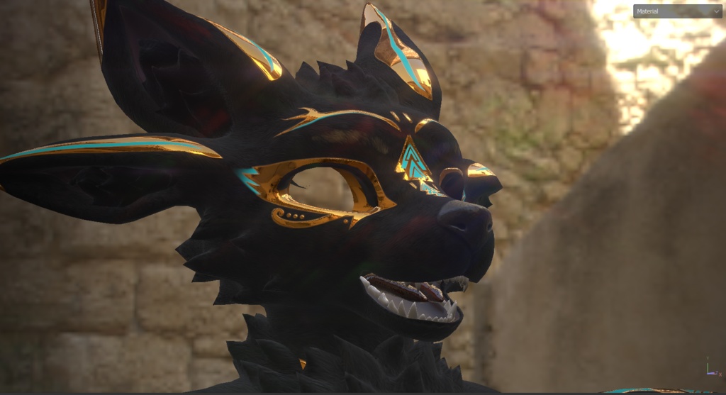 Deuzear Anubian Texture FREE (VRChat,Audiolink,Emission,Matcap) - Zhaj ...