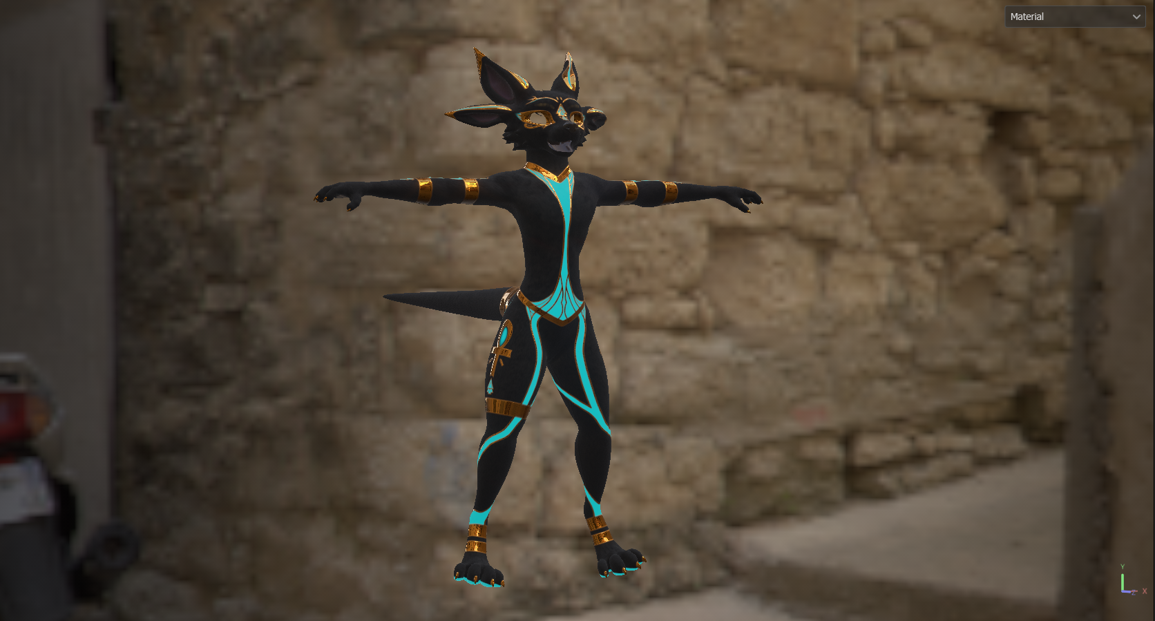 Deuzear Anubian Texture FREE (VRChat,Audiolink,Emission,Matcap) - Zhaj ...