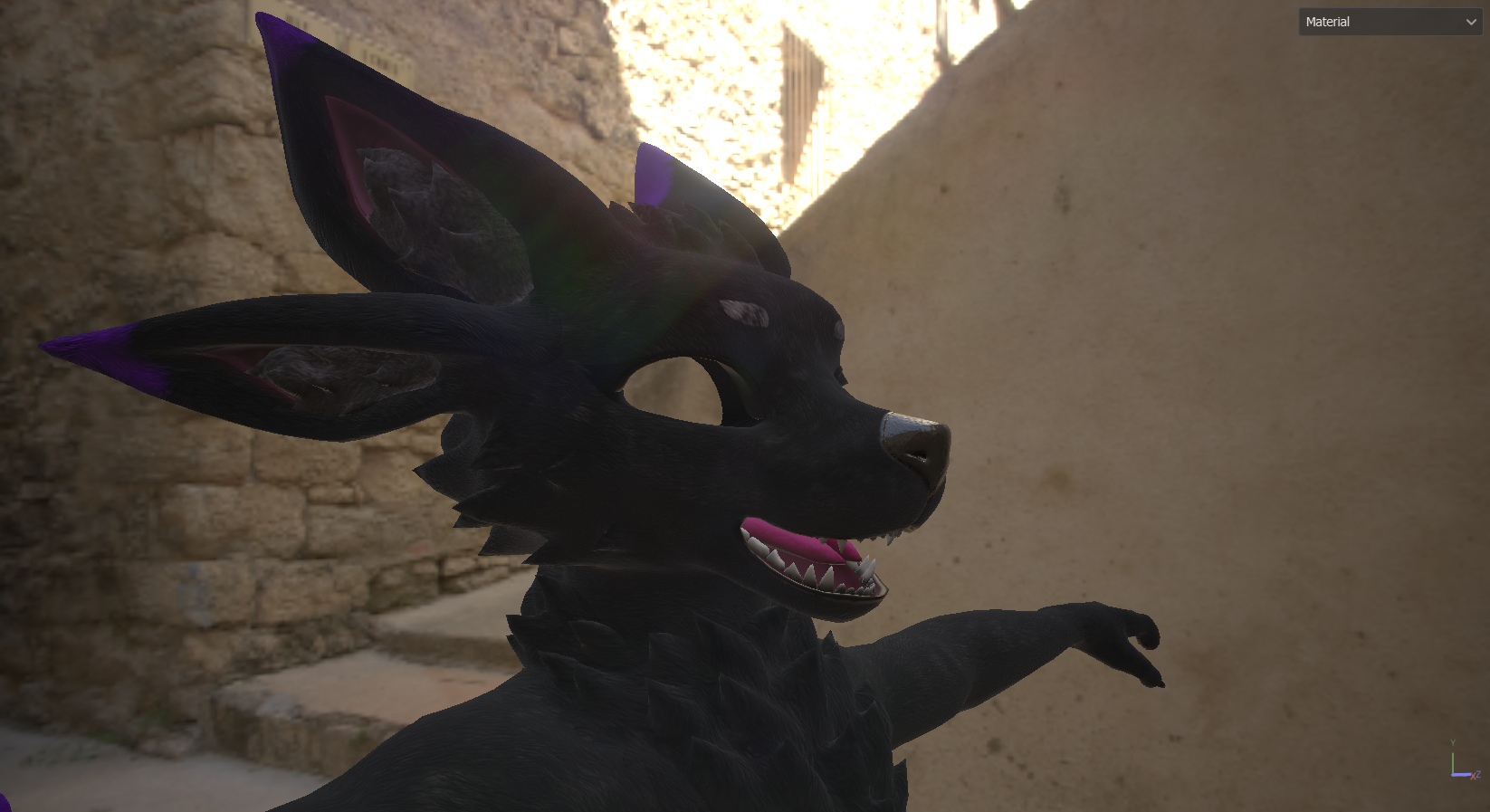 Deuzear Enderman Texture FREE (VRChat,Audiolink,Emission,Matcap) - Zhaj ...