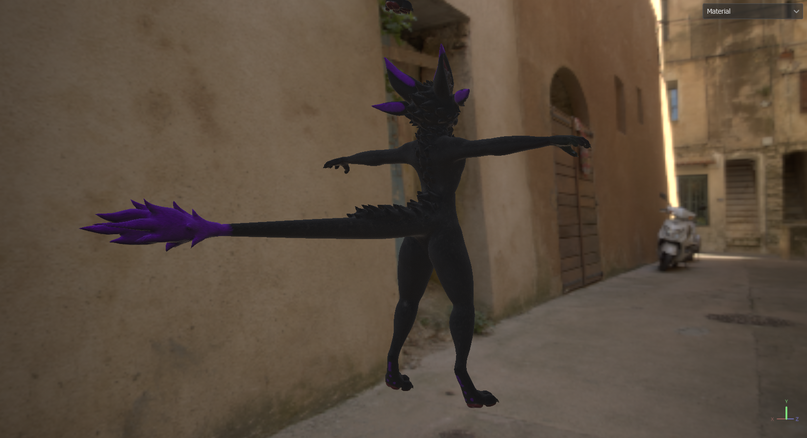 Deuzear Enderman Texture FREE (VRChat,Audiolink,Emission,Matcap) - Zhaj ...