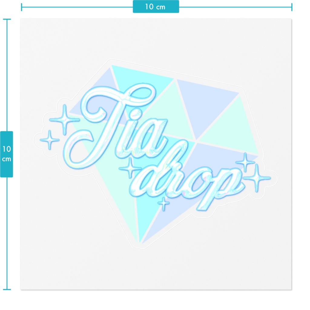 Tia drop クリアロゴステッカー - ☾ kanzaki online - BOOTH