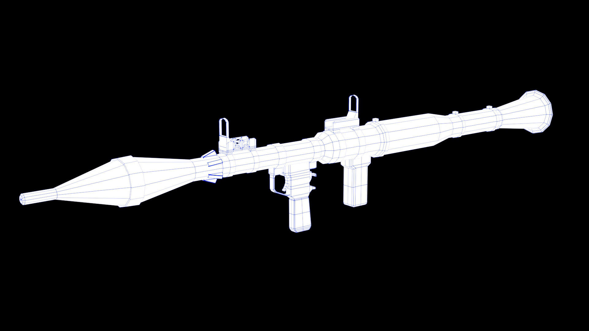 3Dモデル ロケットランチャー RPG7【ローポリゴン】 - サルイチショップ - BOOTH