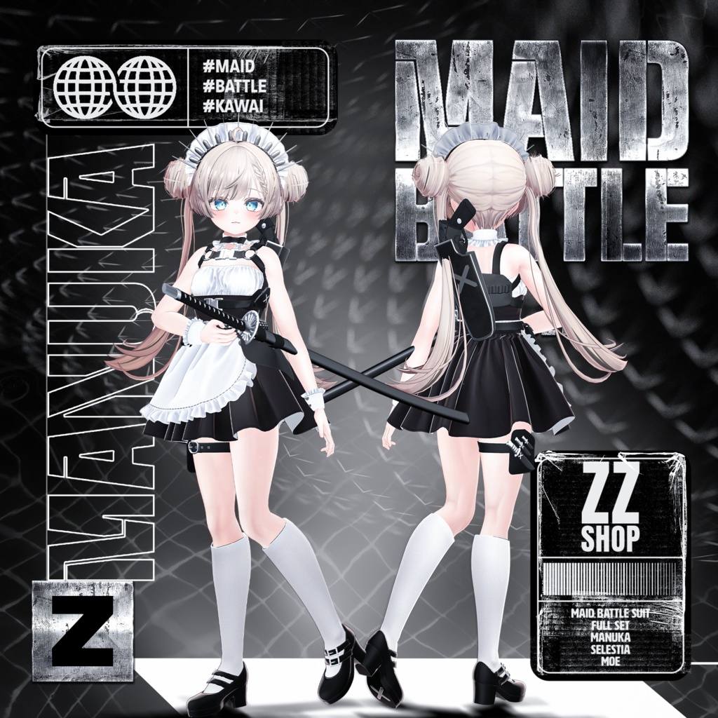 Maid Battle Suit Set [MANUKA(マヌカ)] - ZZ - BOOTH