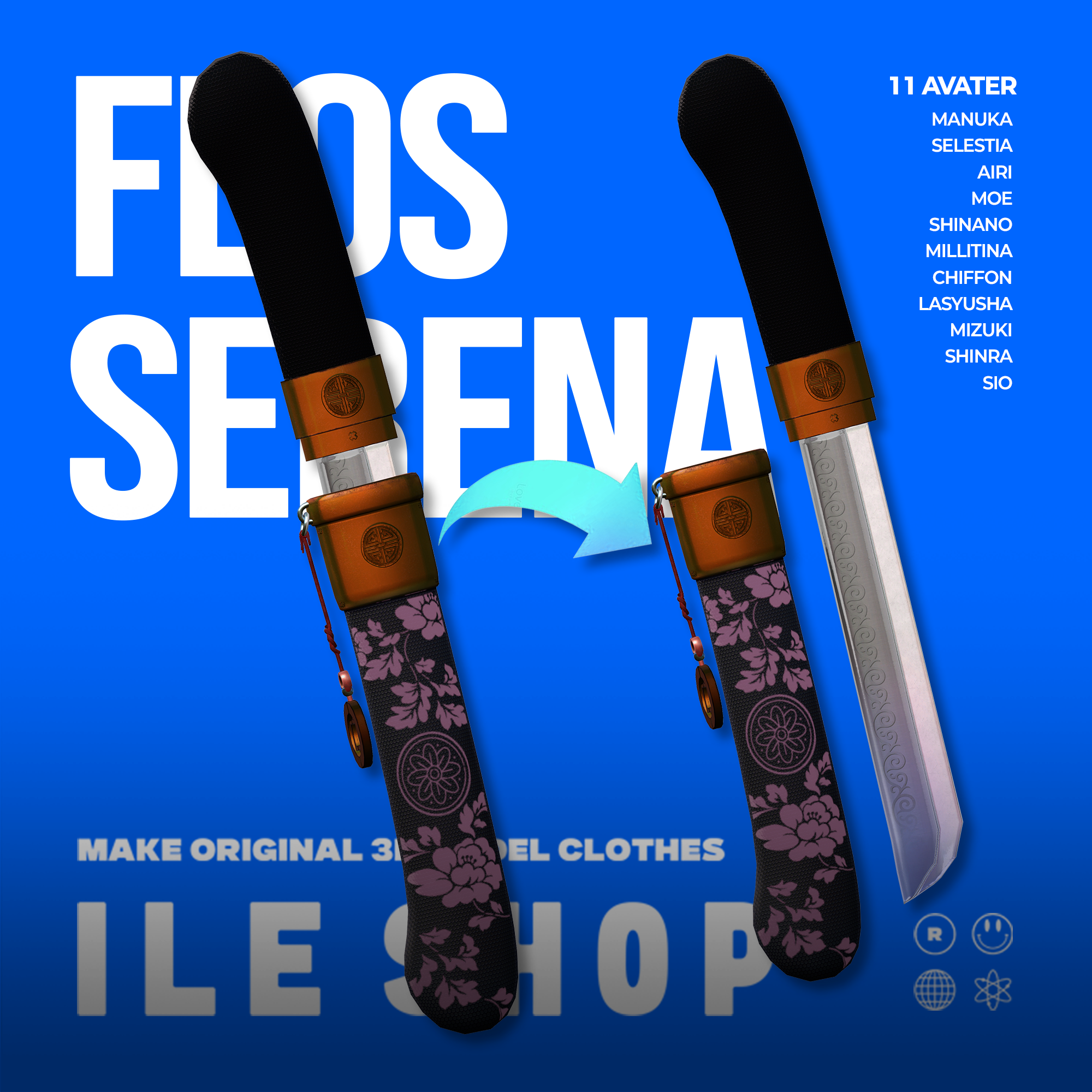 【14アバター対応】🌸 Flos Serena 🌸 - ILE - BOOTH