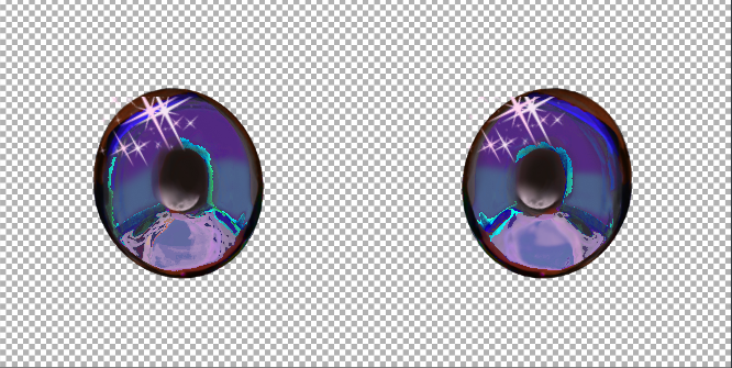 Basic Purple-blue Lunar Iris Texture For Vroid Studio (please Read The BA1