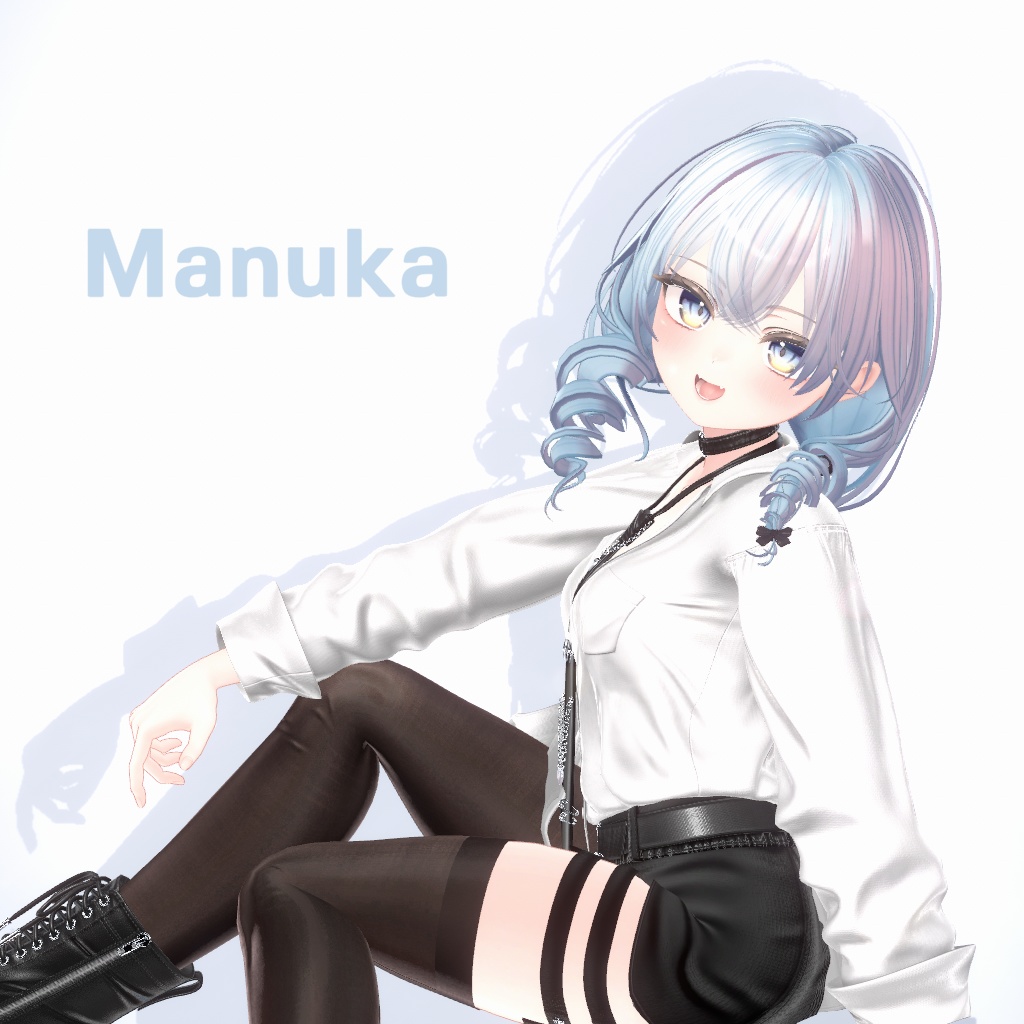 [11 Avatars] Braid Roll Hair - KitsuZuri - BOOTH