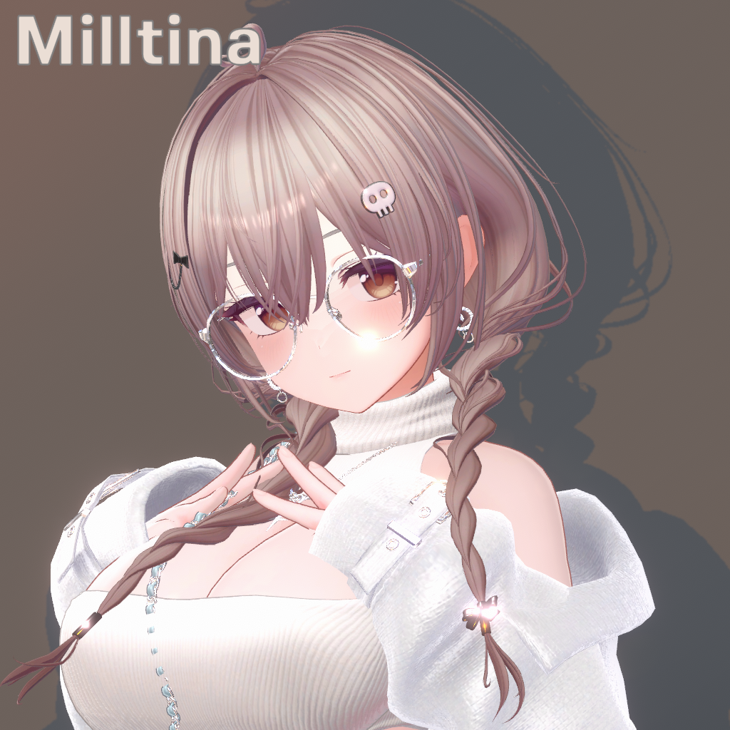 [11 Avatars] Twin Braid Hair - KitsuZuri - BOOTH