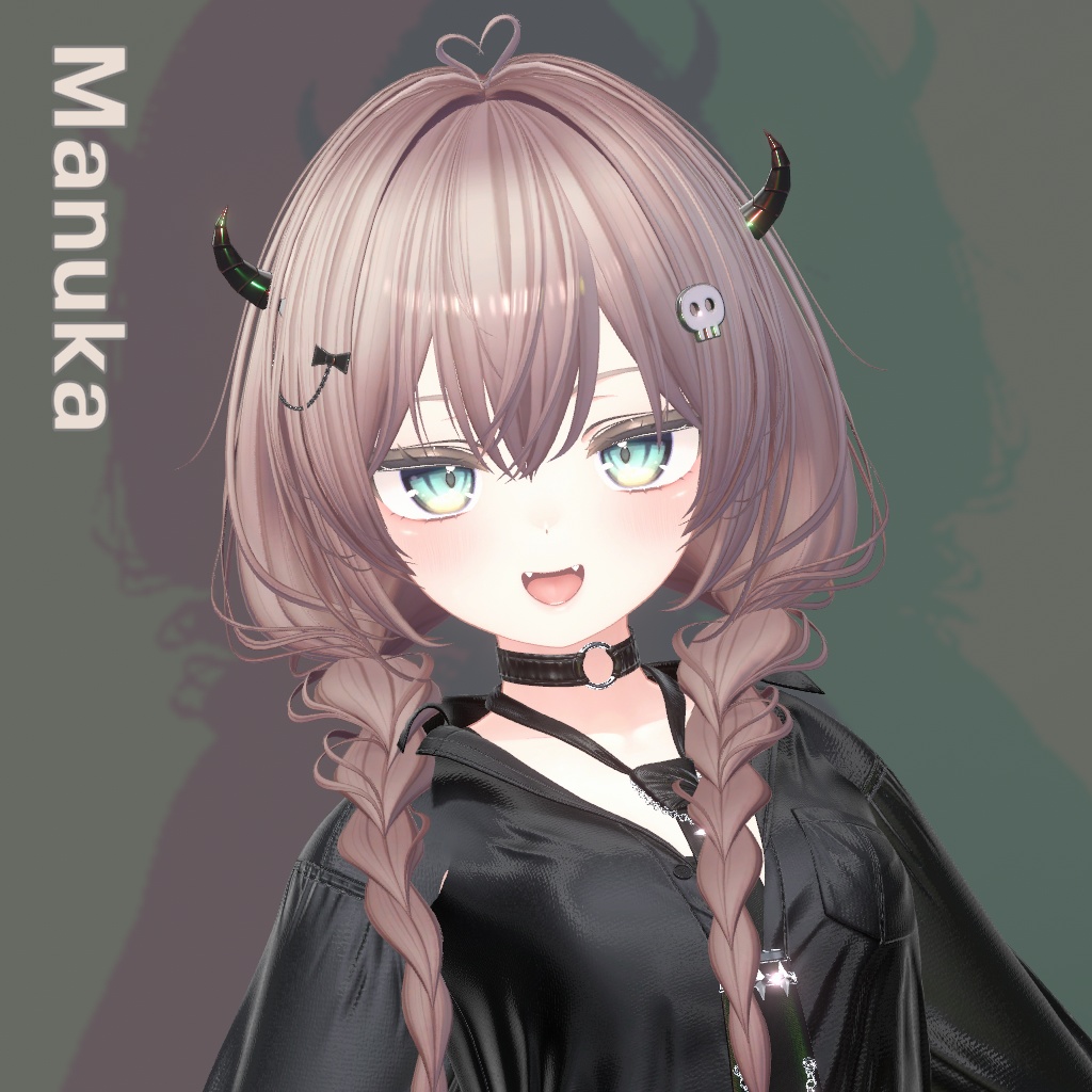 [11 Avatars] Twin Braid Hair - KitsuZuri - BOOTH