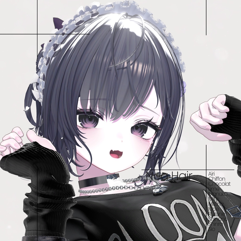 [12 Avatars] Noa Hair - KitsuZuri - BOOTH