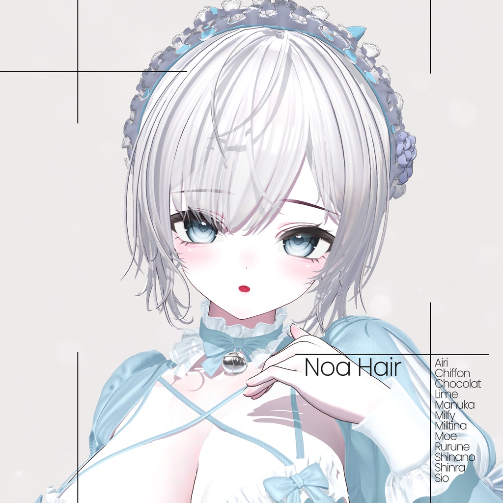 [12 Avatars] Noa Hair - KitsuZuri - BOOTH