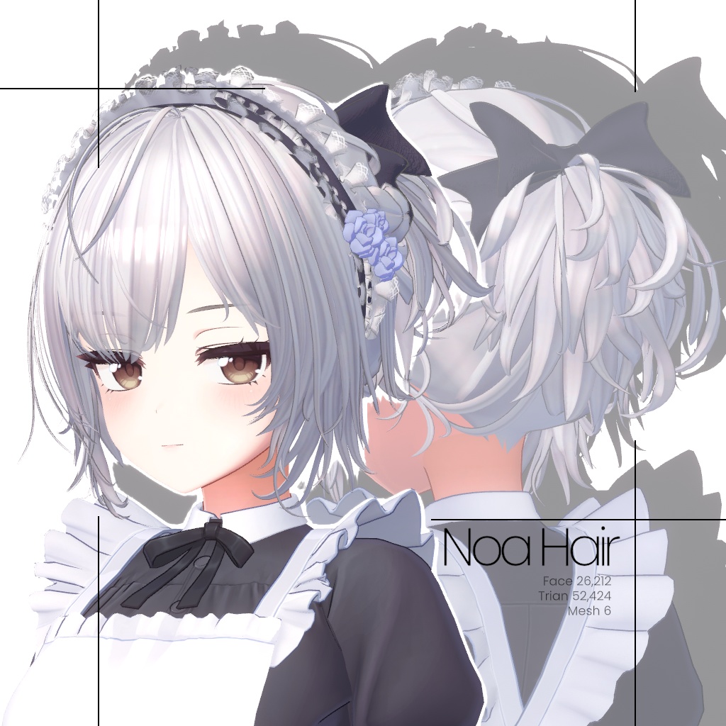 [12 Avatars] Noa Hair - KitsuZuri - BOOTH