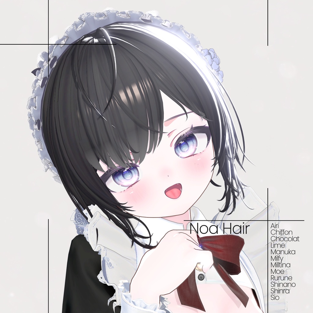 [12 Avatars] Noa Hair - KitsuZuri - BOOTH