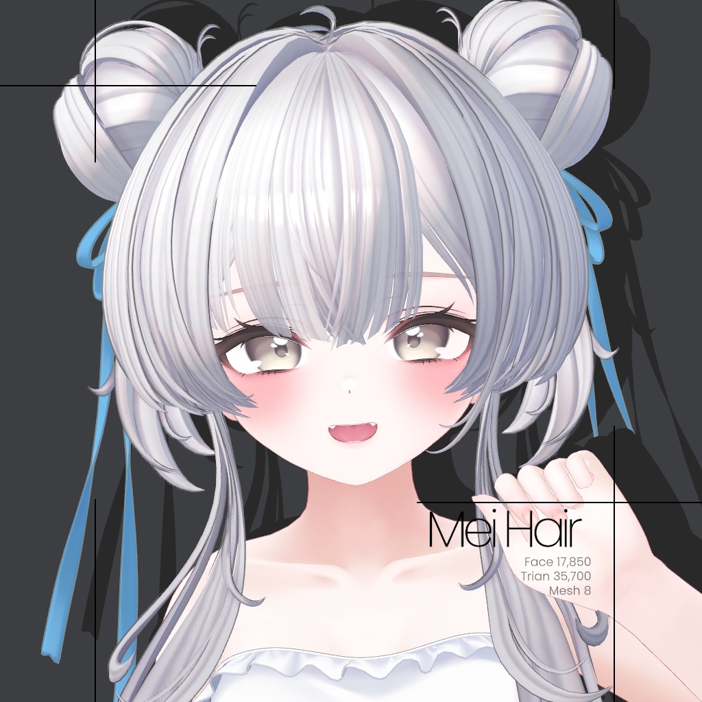 [12 Avatars] Mei Hair - KitsuZuri - BOOTH
