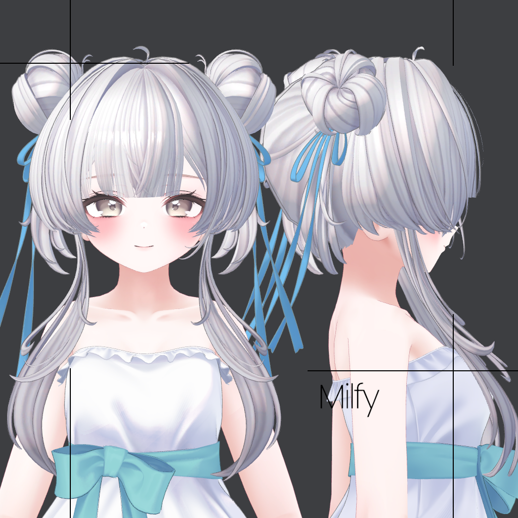 [12 Avatars] Mei Hair - KitsuZuri - BOOTH