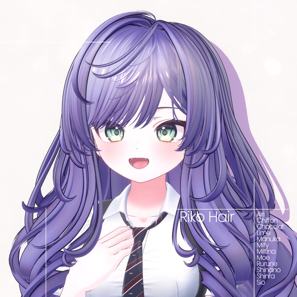 [12 Avatars] Riko Hair - KitsuZuri - BOOTH