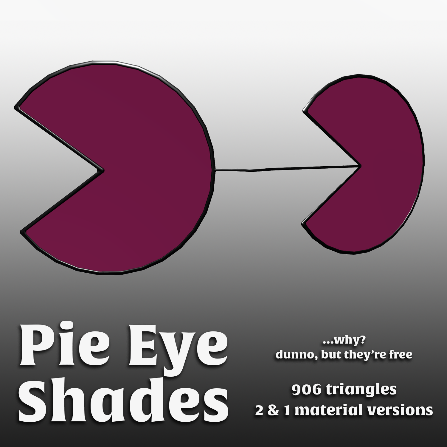 Pie Eye Shades for VRChat - Electro's Assets for VRChat - BOOTH