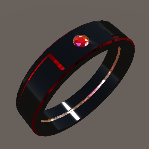 [VRChat][Free] Simple Red Ring - Sent - BOOTH