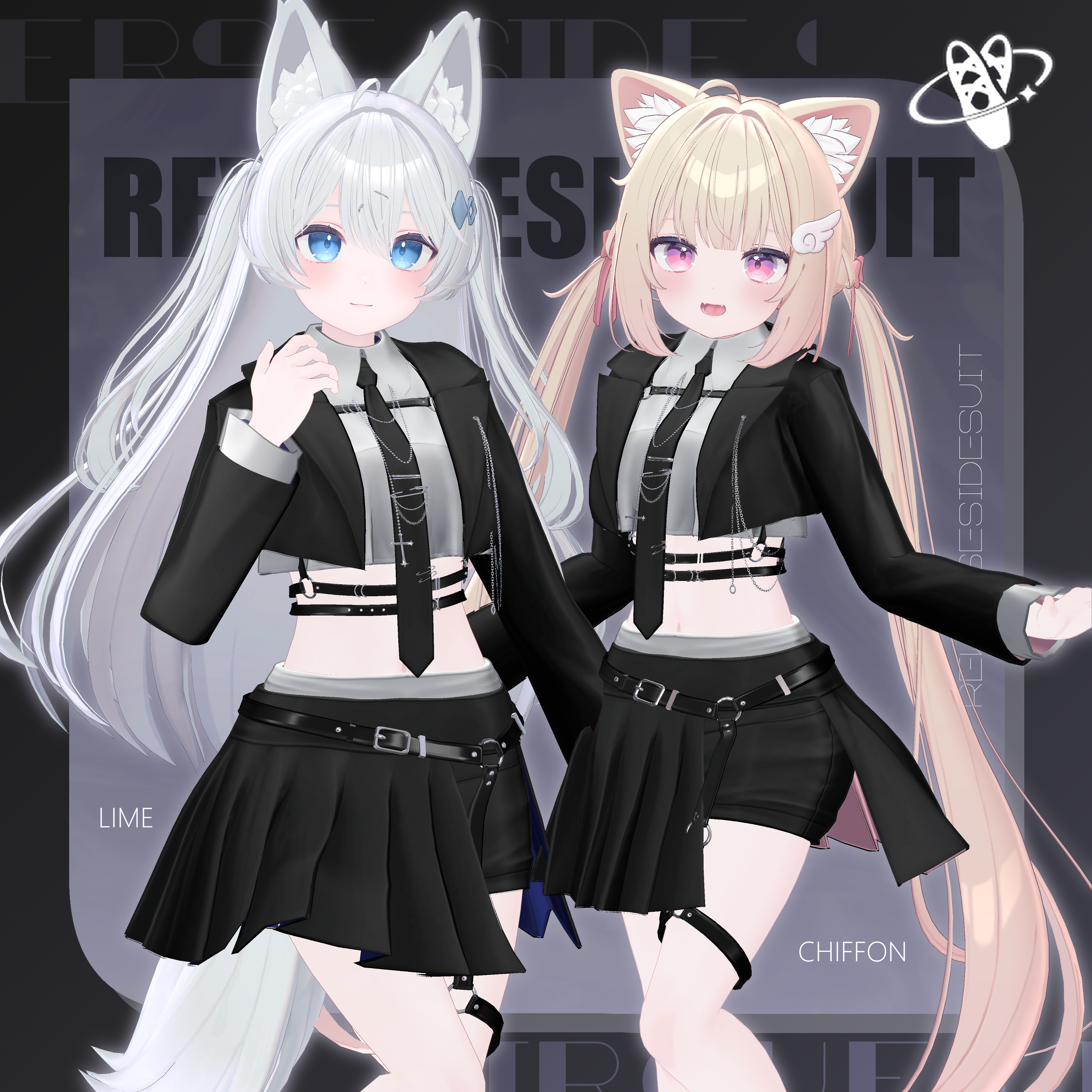 【14アバター対応】Reverse Side Suit 【VRChat】 - Pirouette - BOOTH