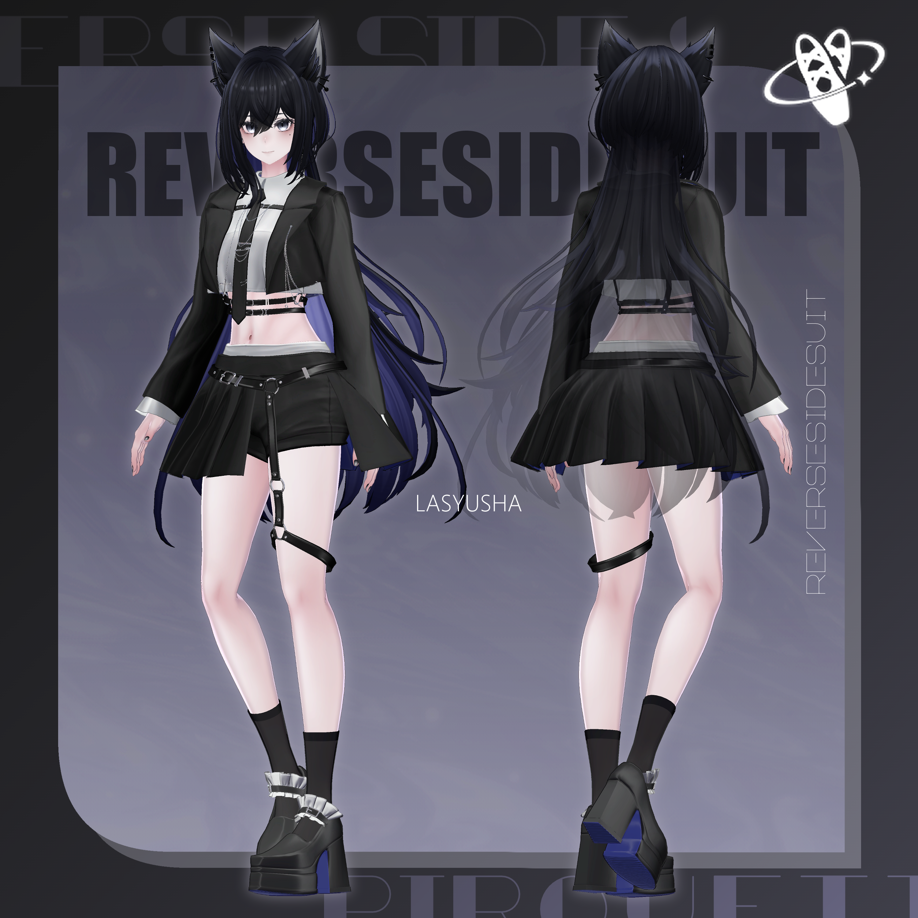 【14アバター対応】Reverse Side Suit 【VRChat】 - Pirouette - BOOTH