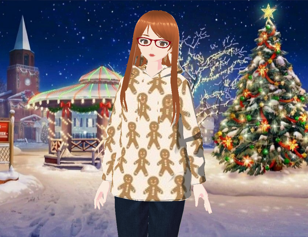 Fuzzy Gingerbread Holiday Hoodie - lhproductions - BOOTH