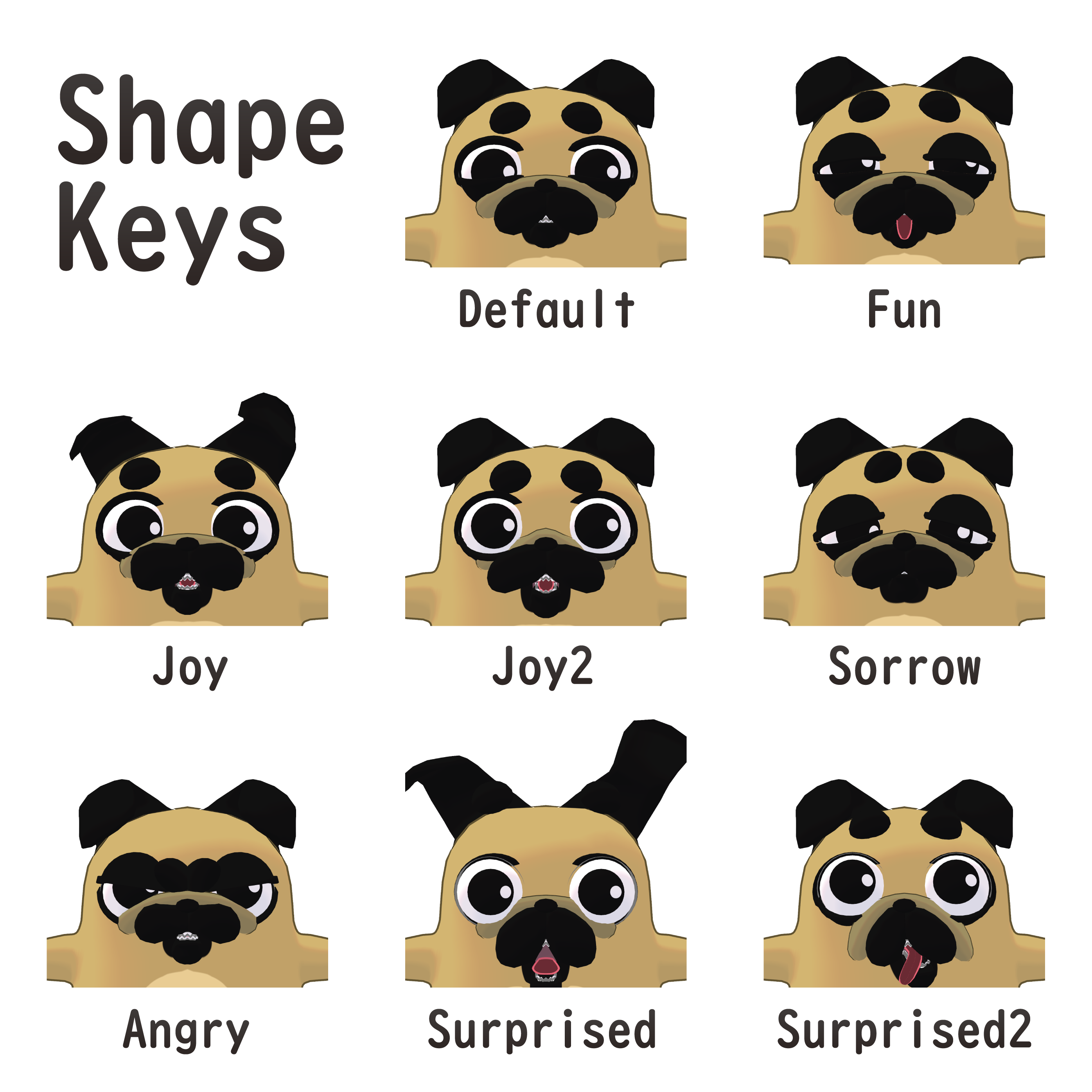 【VRChat・cluster対応アバター】PUG OFFU - CORONBUS - BOOTH