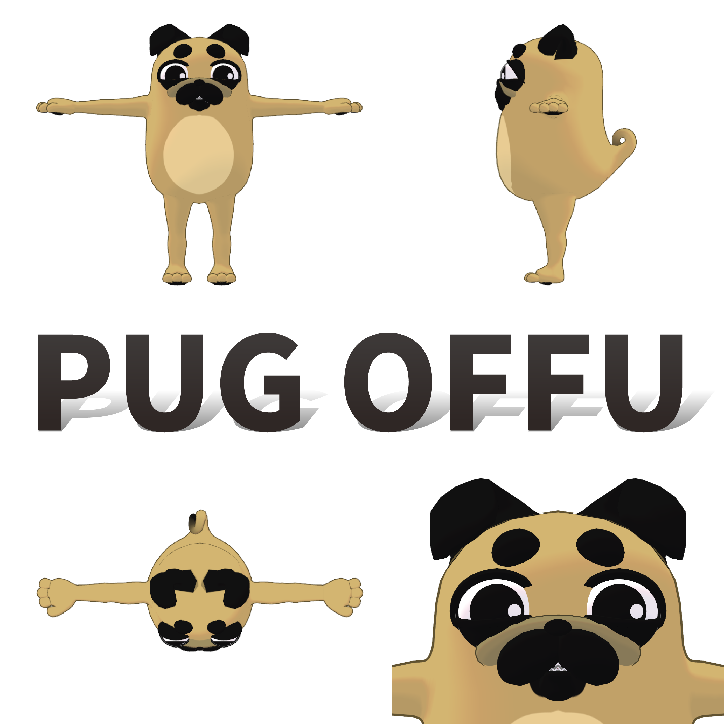 【VRChat・cluster対応アバター】PUG OFFU - CORONBUS - BOOTH
