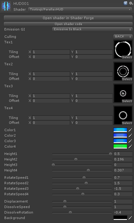 【Unity】Parallax HUD Shader テクスチャ素材付き - 満天星躑躅だよ - BOOTH