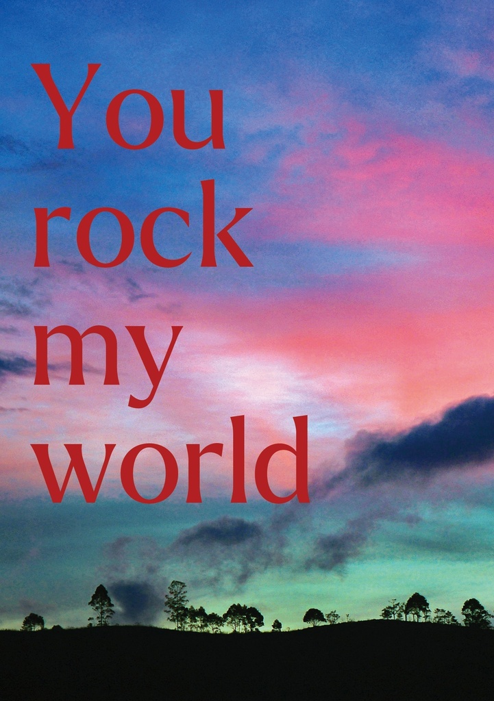 You rock my world - 狸蛋糕 - BOOTH