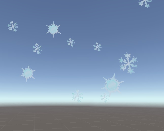 [Unity/VRChat] Simple SnowFlakes particles | 単純なスノーフレーク粒子 - p4ncy - BOOTH